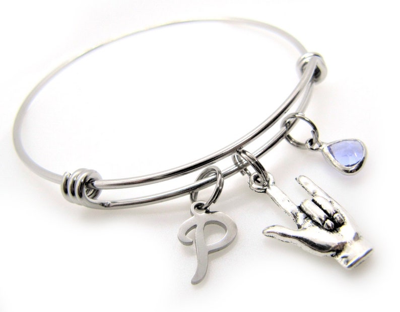 I Love You Sign Language Bracelet ASL Gifts ASL I Love You - Etsy