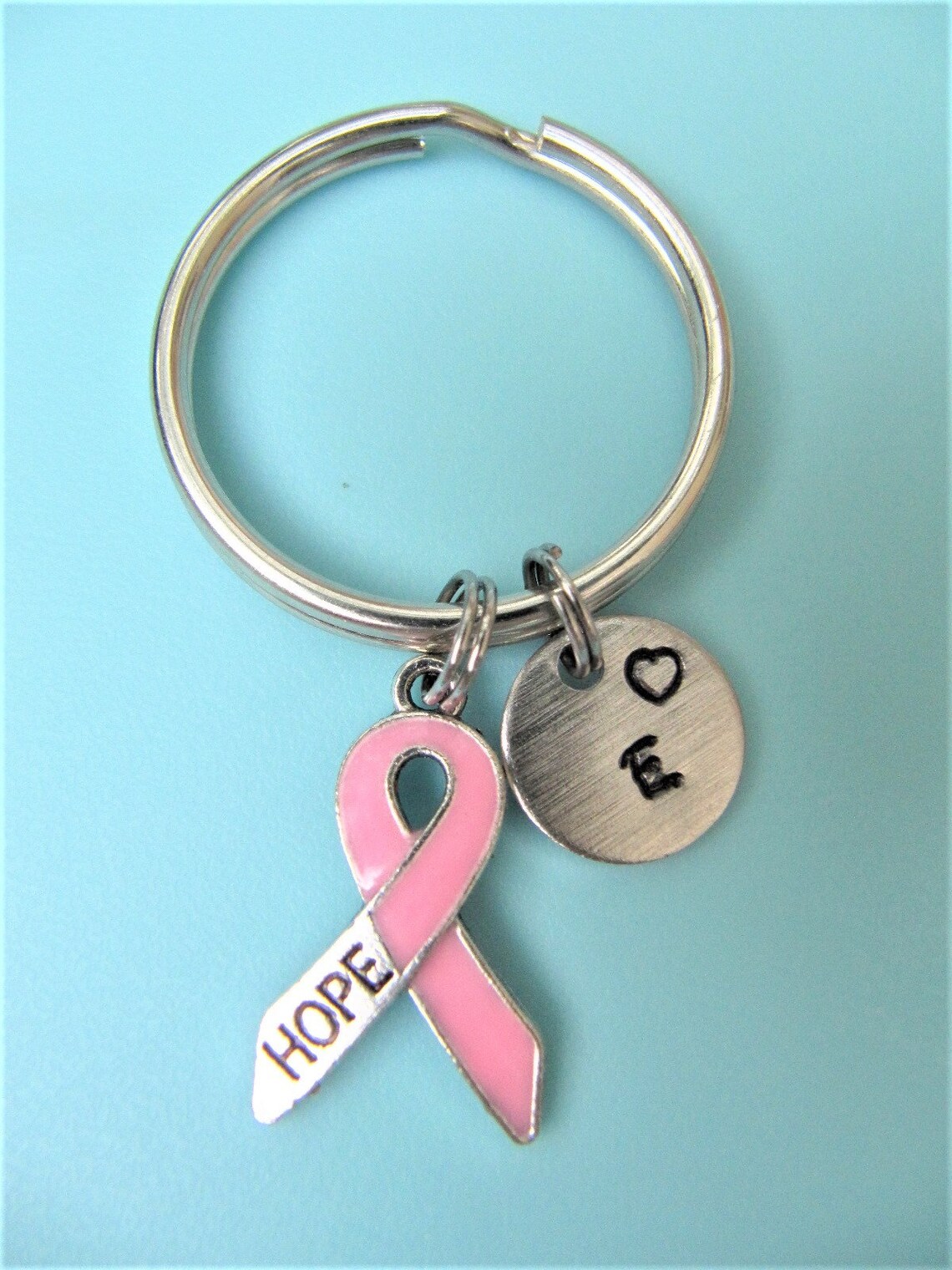 Personalized Breast Cancer Keychain Cancer Survivor Gift - Etsy