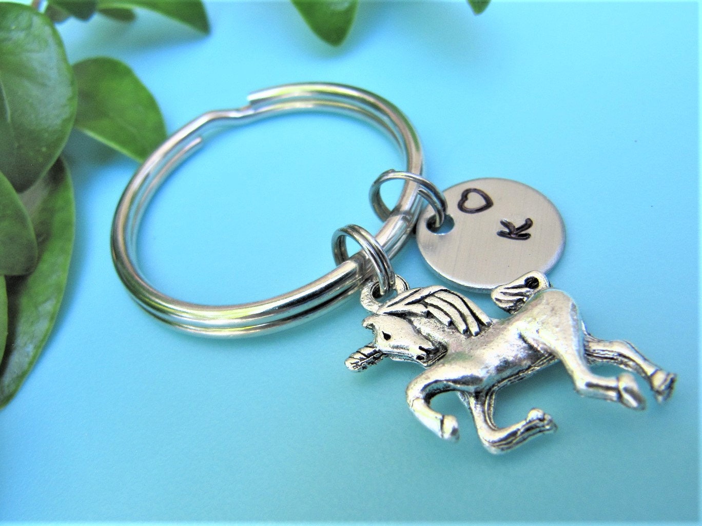 Personalized Unicorn Keychain Unicorn Keyring Unicorn | Etsy