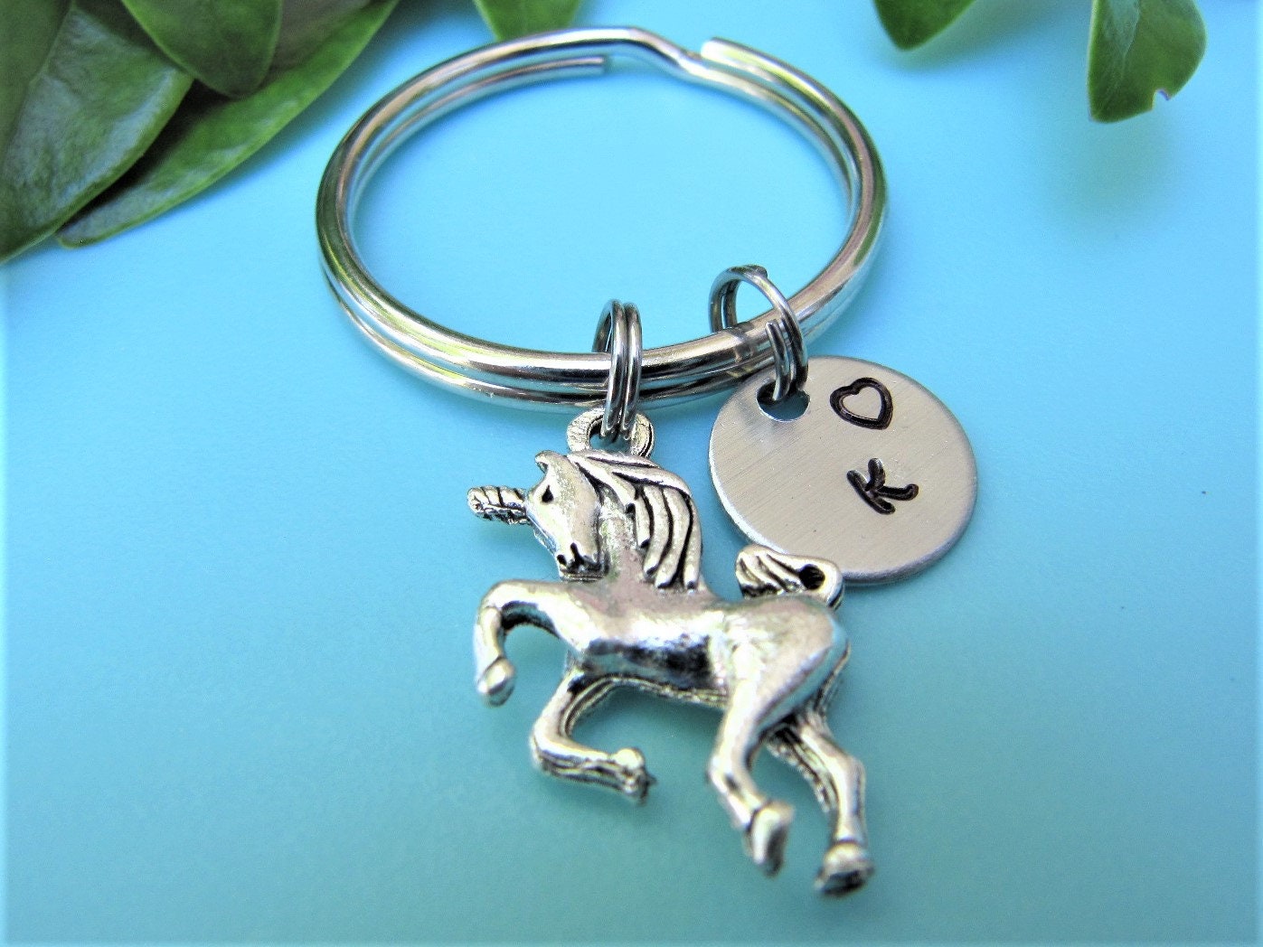 Personalized Unicorn Keychain Unicorn Keyring Unicorn | Etsy