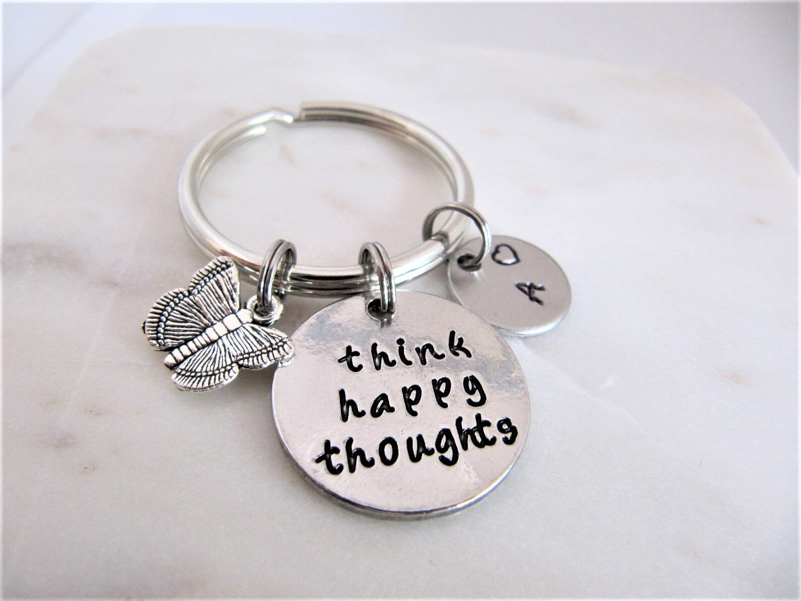 Personalized Statement Keychain Good Vibes Keychain Positive - Etsy