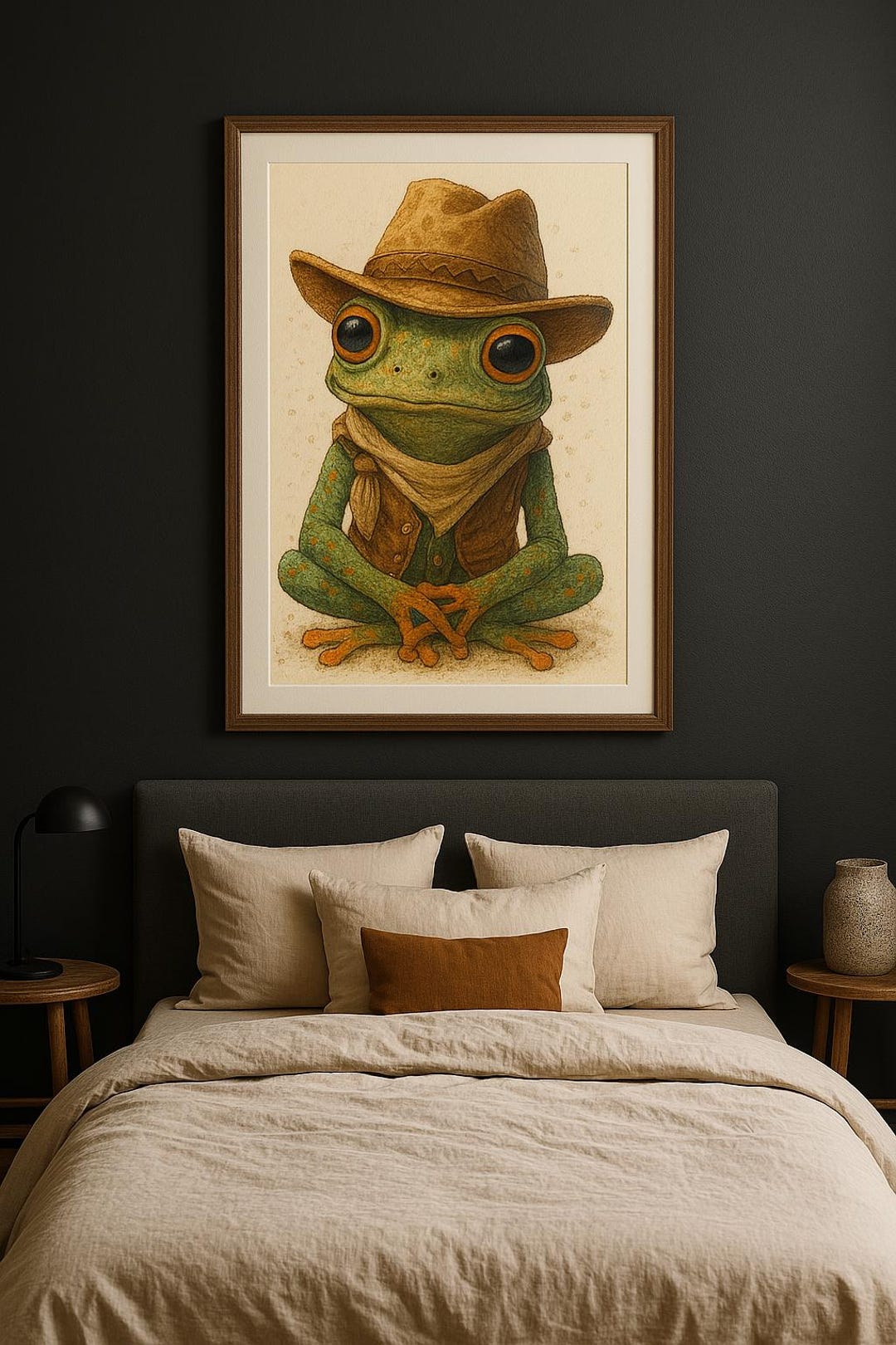 Cowboy Frog Wall Art Printable Funny Frog Poster Western Frog Decor ...