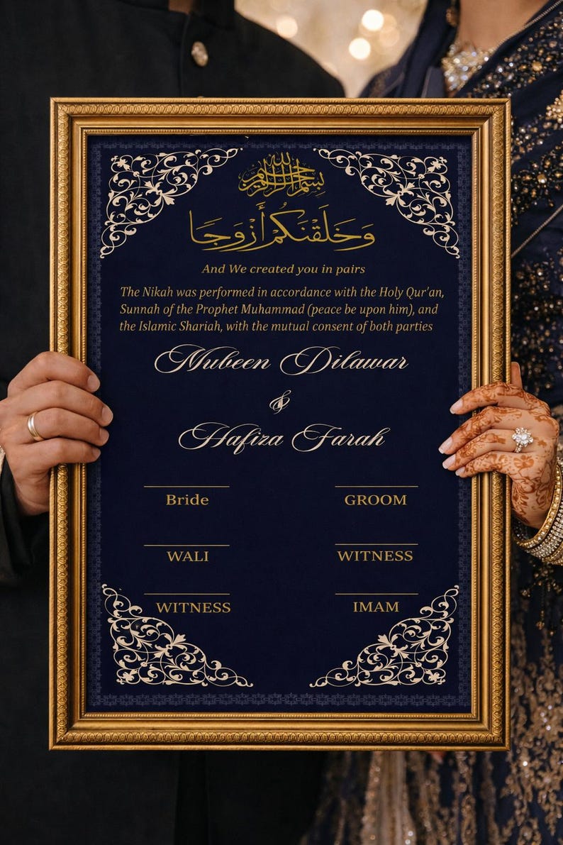 15+ Islamic Nikah Certificate Templates Bundle– Printable Islamic ...