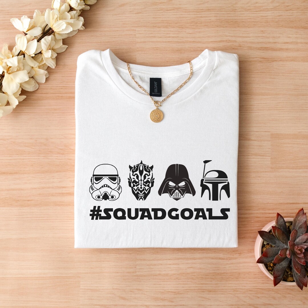 Star Wars Villains Squad Goals Shirt – Dark Side Graphic Tee – Darth ...