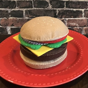 Felt Hamburger - Etsy