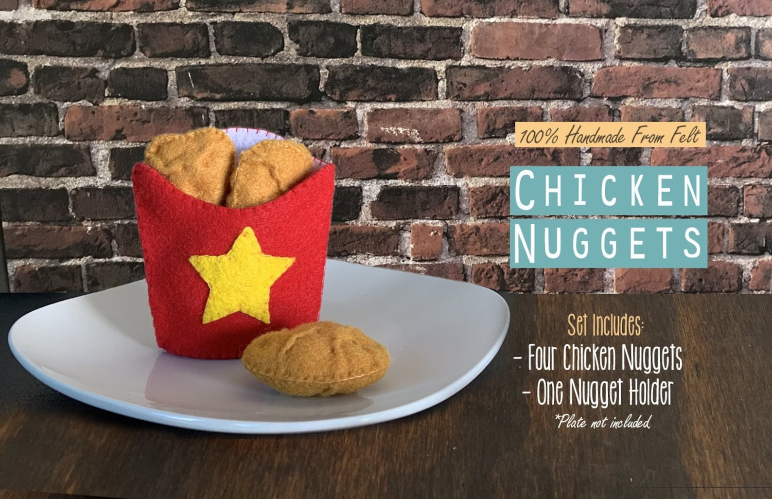 Felt Play Food Chicken Nuggets felt Food Pretend Play - Etsy
