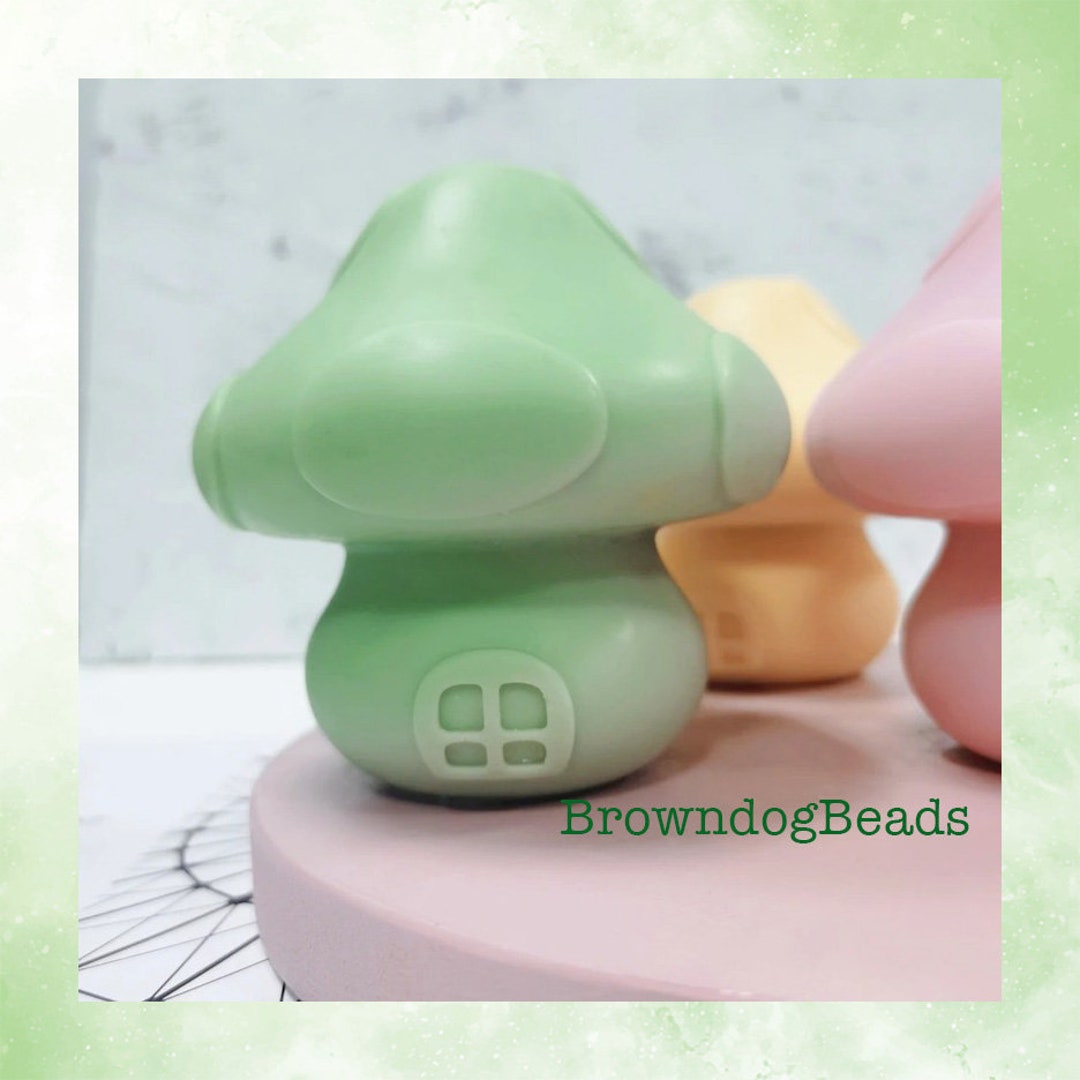 Cute Mushroom House Candle Silicone Mold Fairy Toadstool Lantern Gnome ...