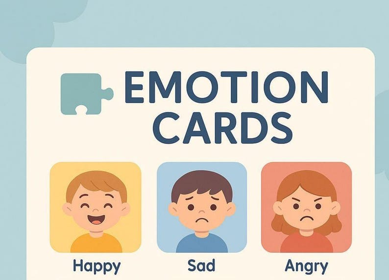 Emotion Cards Pack – Sensory Tools for Autism, Neurodiversity, and ...