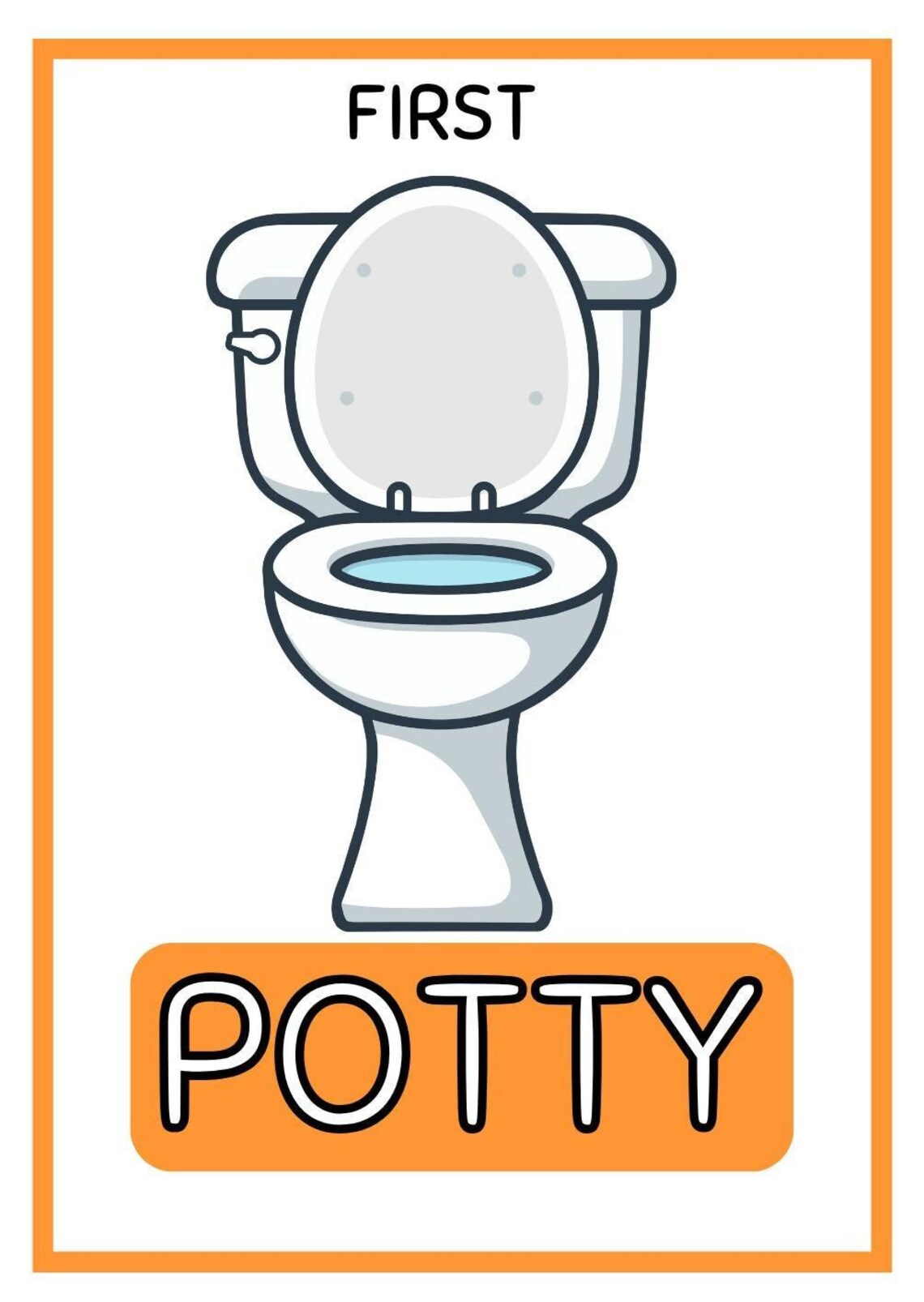 First-then Potty Training Cards for Nonverbal Kids | Autism Visual ...