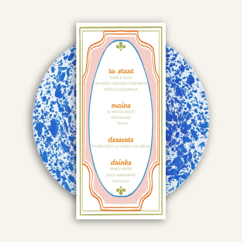Fiesta Party Menu Template: Cinco De Mayo, Mexican Theme (canva ...