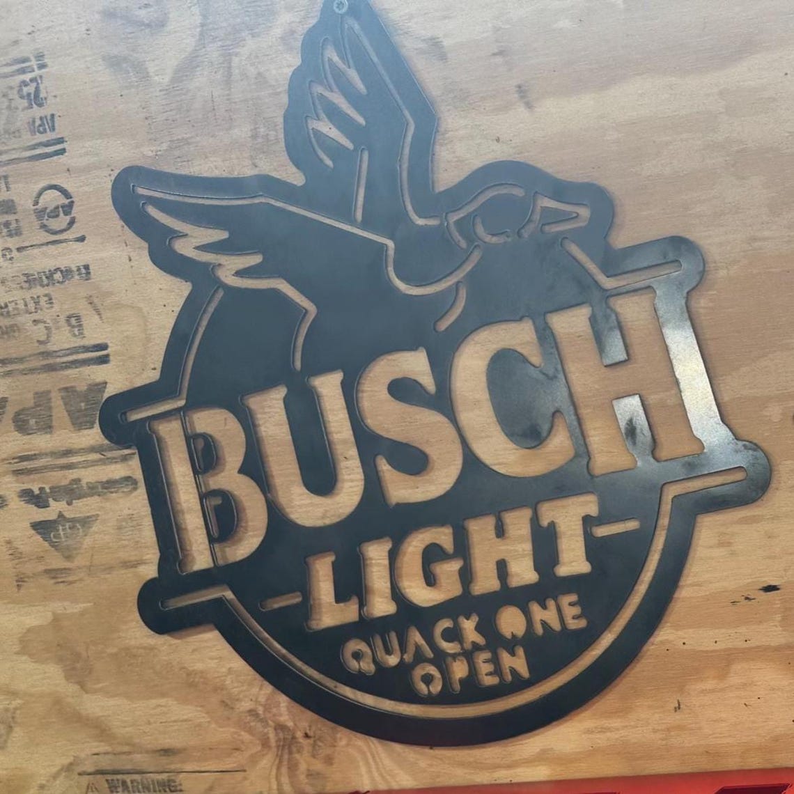Busch Light Beer Sign / Metal / Bar / Man Cave / Plasma Cut / Gifts for ...