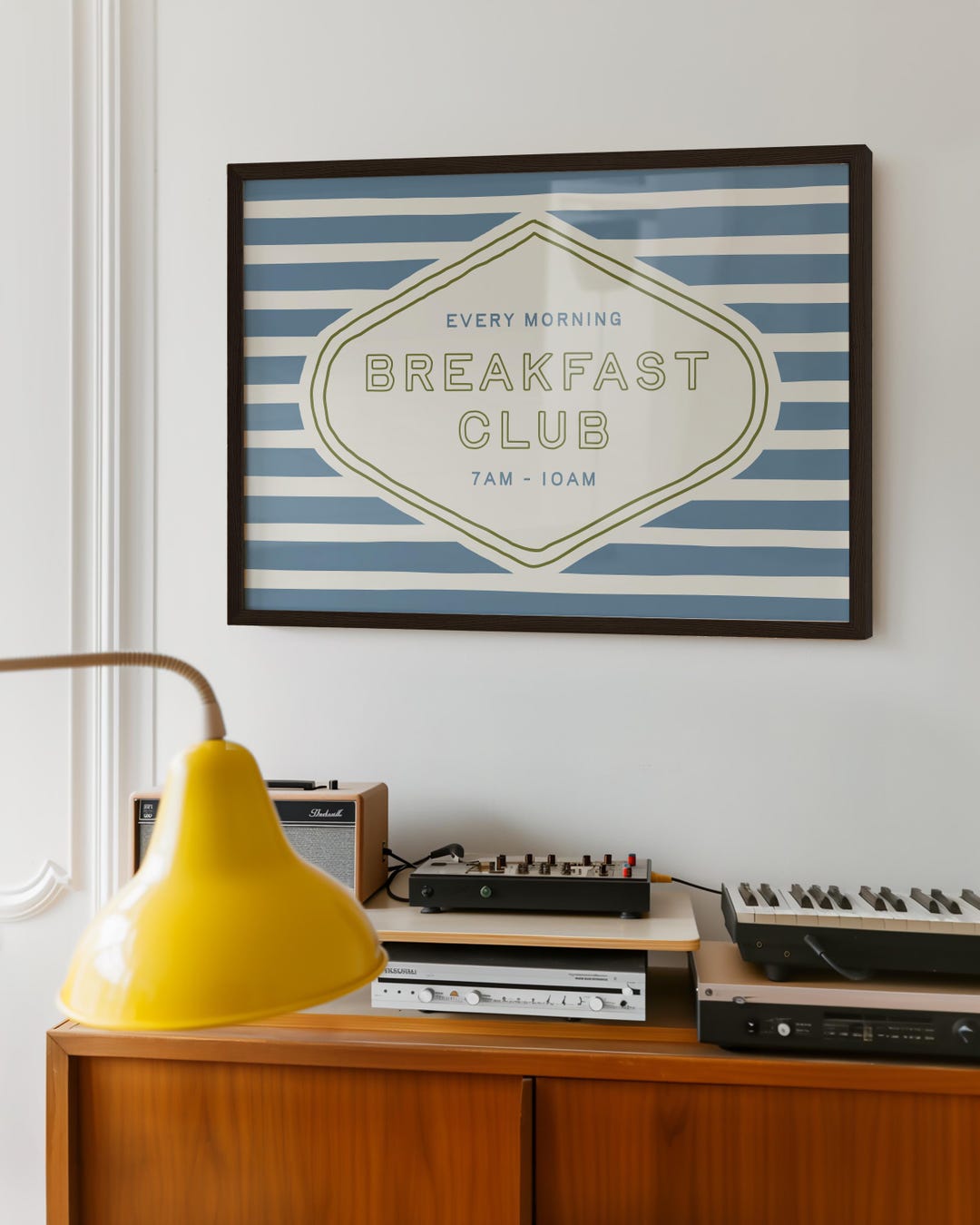 Brunch Club Print Digital Download Retro Dining Room Wall Art Modern ...