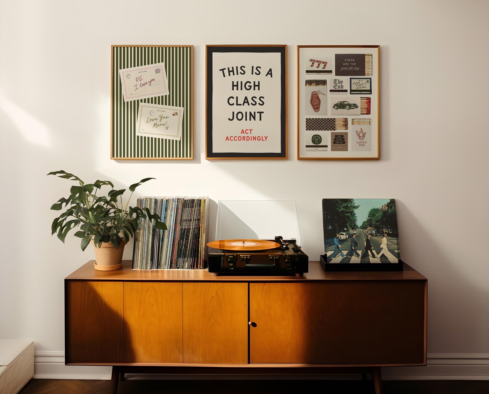 Trendy Poster Set of 3 Prints: This is a High Class Joint Print ...