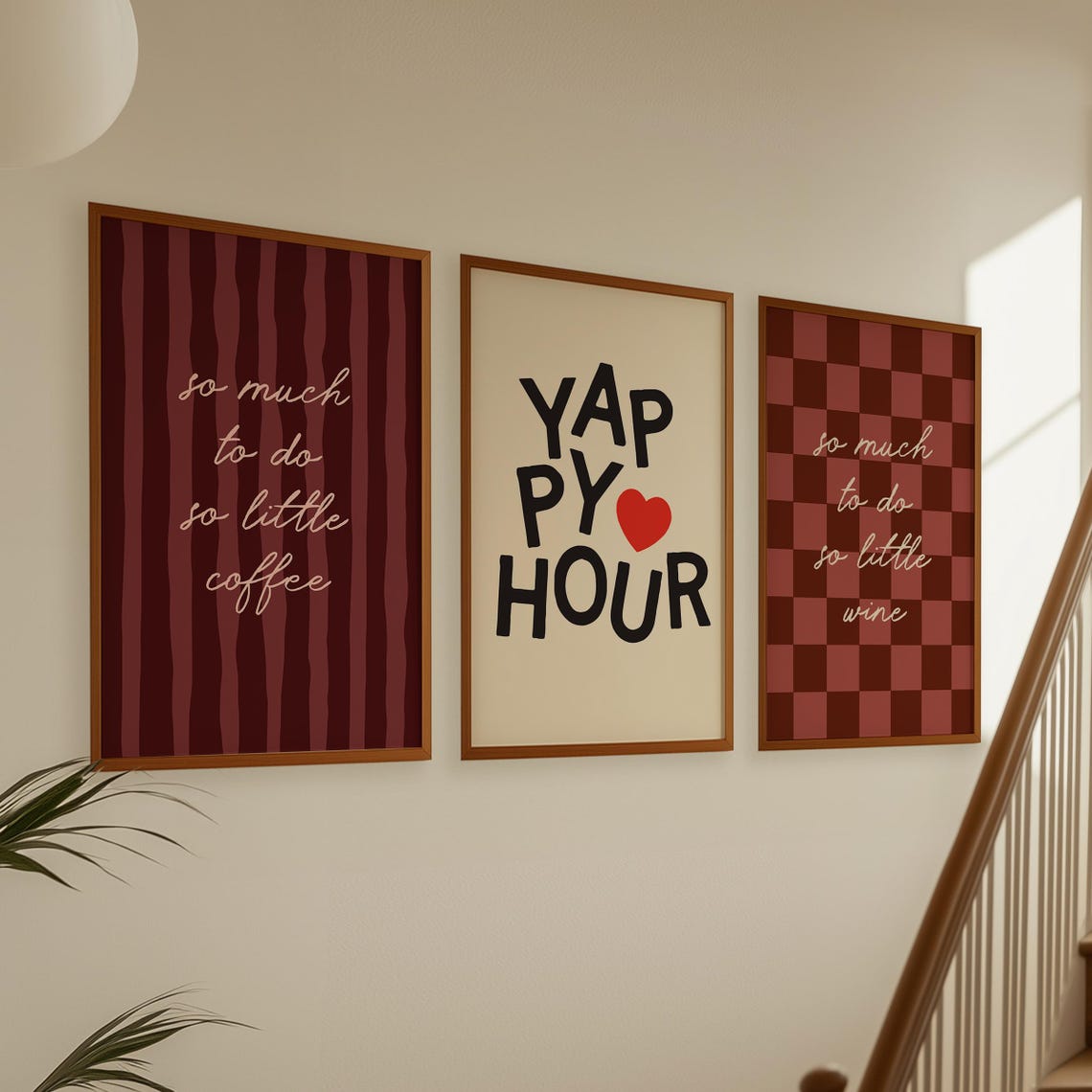 Kitchen Art Set of 3 Prints: Funny Posters, Apartment Decor, Wall Art ...