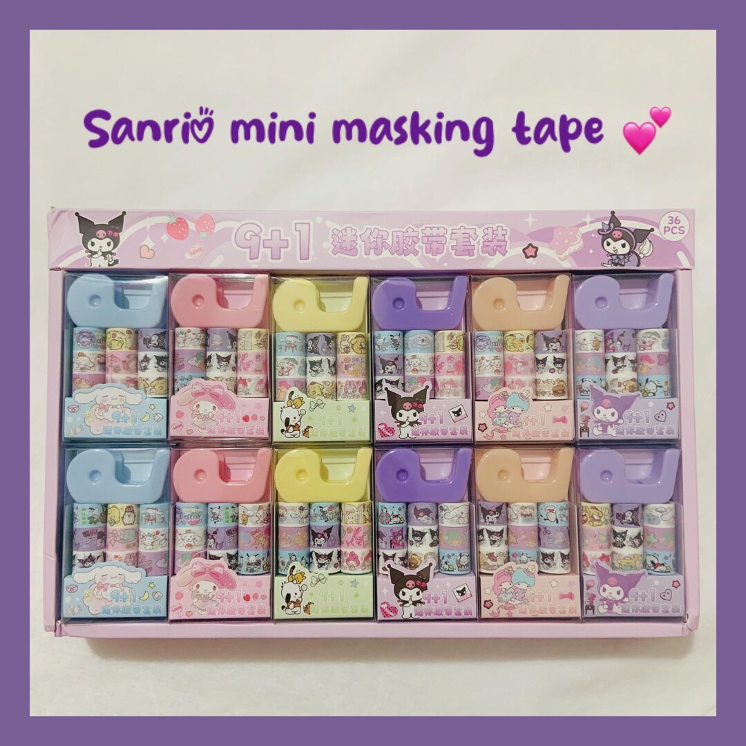 Sanrio Mini Masking Tape / Kuromi / My Melody / Cinnamo / Pochacco / Kiki & Lala - Etsy