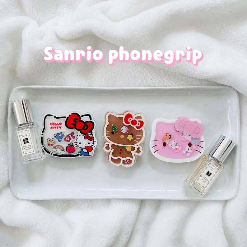Sanrio Hello Kitty Phone Grip, Cartoon Mobile Accessory - Etsy