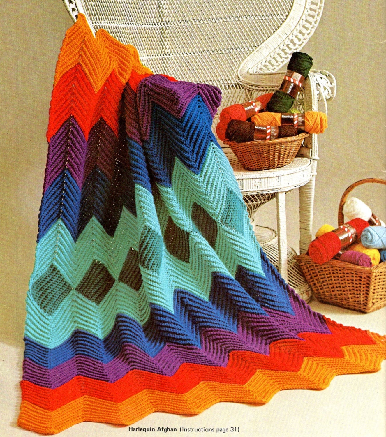 Vintage Ripple Afghan Crochet Pattern