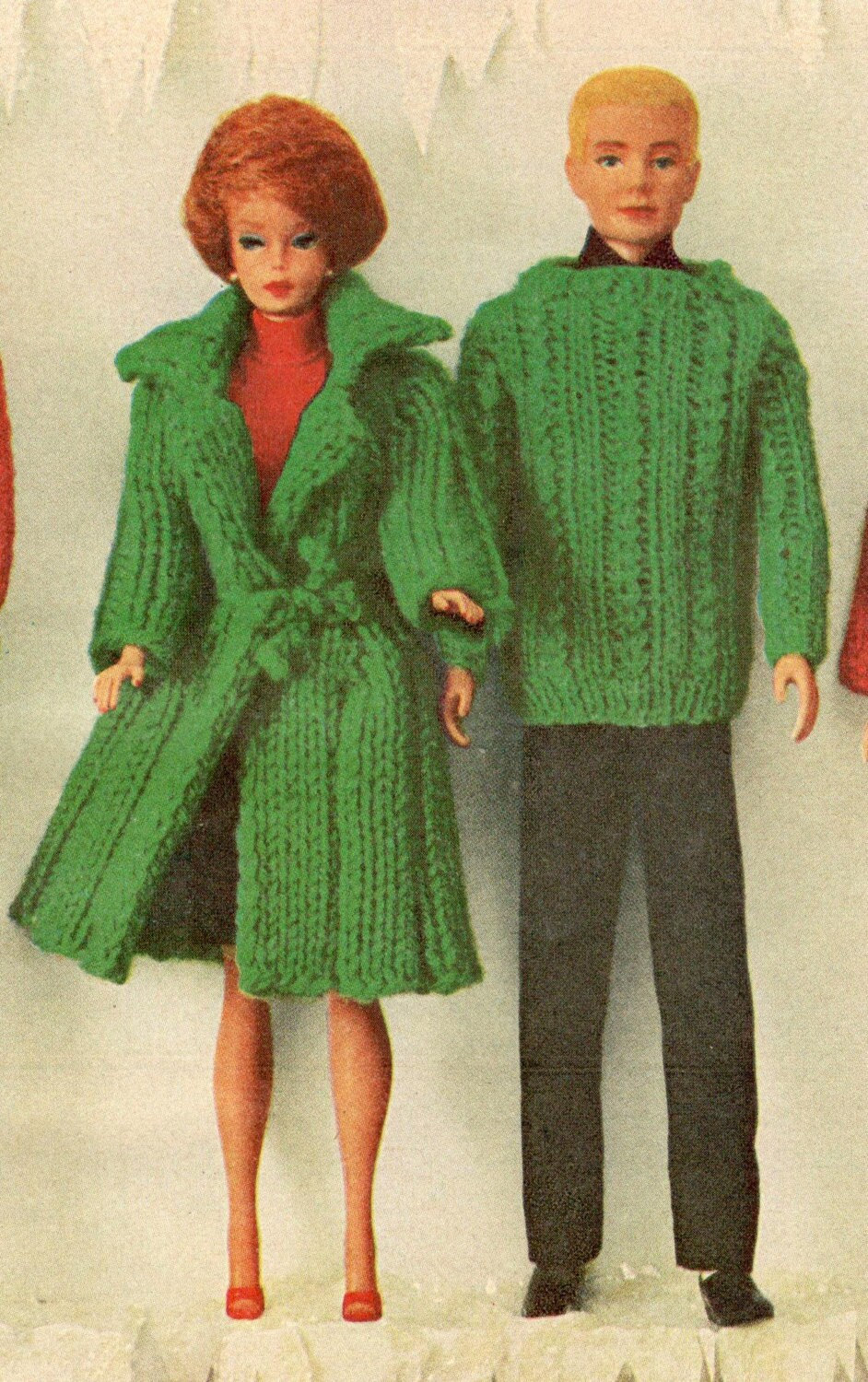 Knitting Pattern Barbie Ken Clothing Robe Coat Cardigan Duster - Etsy ...