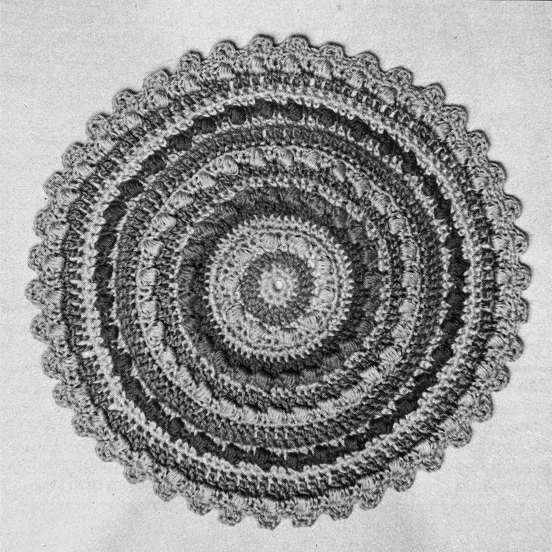 Granny Mandola Crochet Pattern Motif Mat Doily Placemat Printable Pdf ...