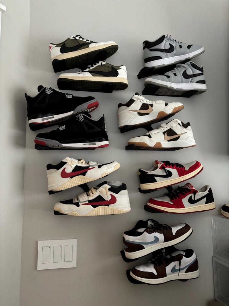 Floating Shoe Display Shelf – Sturdy Wall-mounted H-type Rack for ...