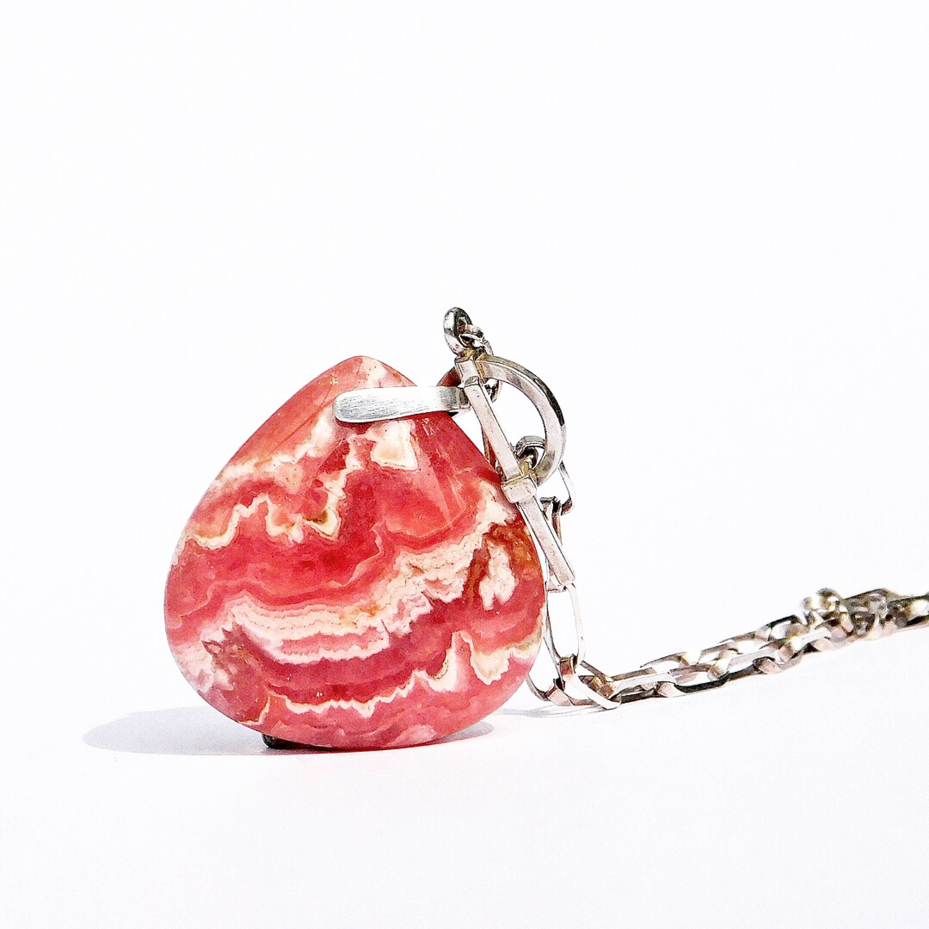 Pretty in Pink Rhodochrosite Toggle Necklace