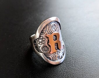 Paisley ring | Etsy