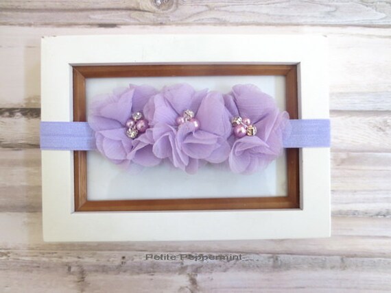 Lavender Baby Headband Baby Bow Headband Baby Head Band | Etsy