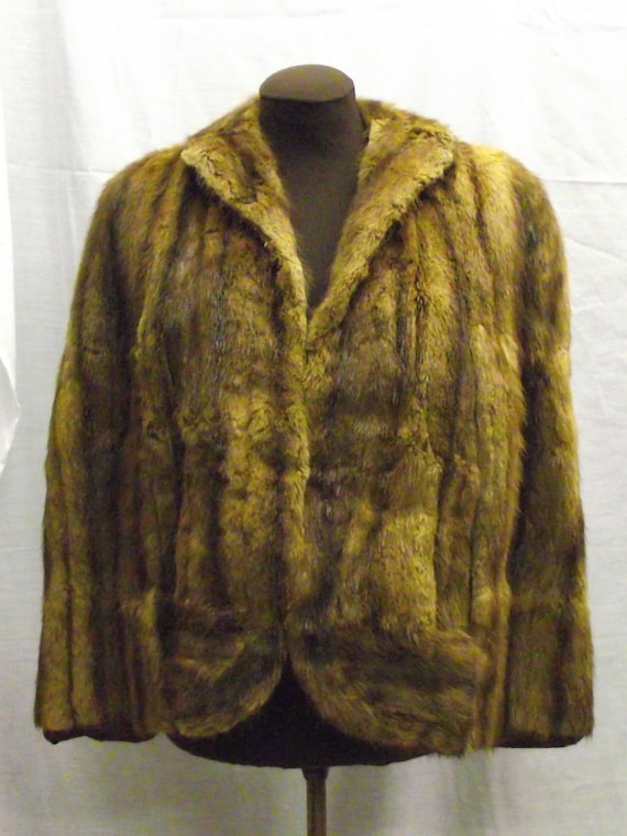 Davidsons Indiana Fur Company Auburn Mink Stowe Cape Retro - Etsy