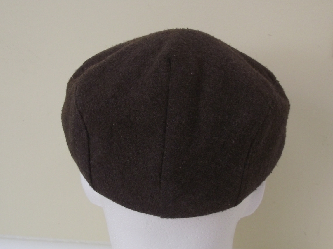 Brown Wool Tweed Andy Capp Old Newsboy Depression Cap/hat | Etsy