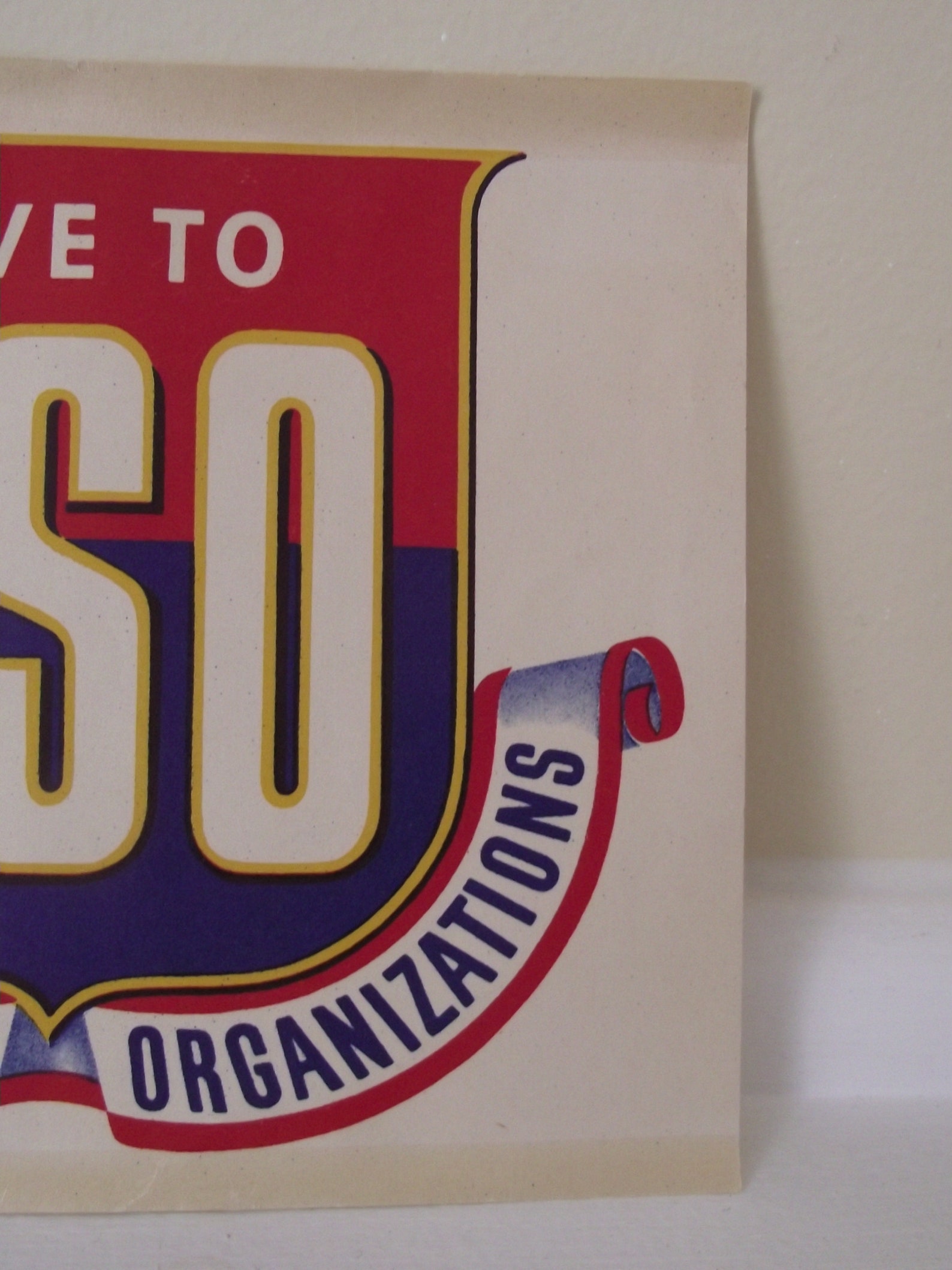 1940s Original USO WWII Sticker Rub on Hipster Retro Rosie | Etsy