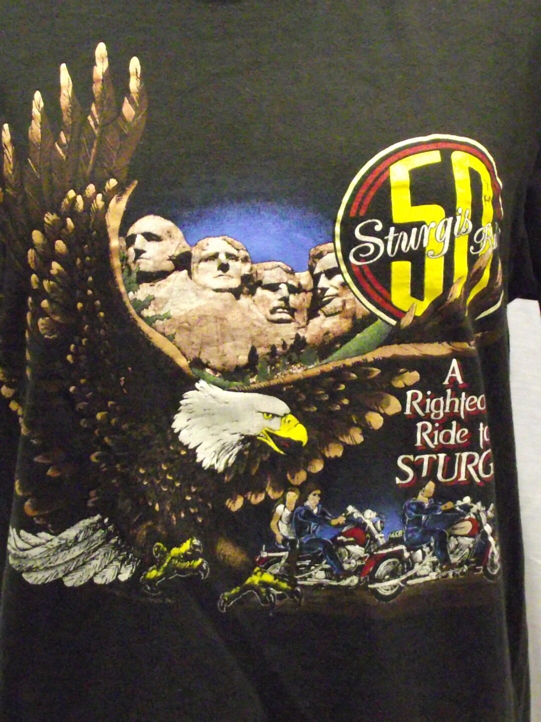 1988 Sturgis South Dakota 50th Anniversary Rally Art by RK Stratman Sz ...