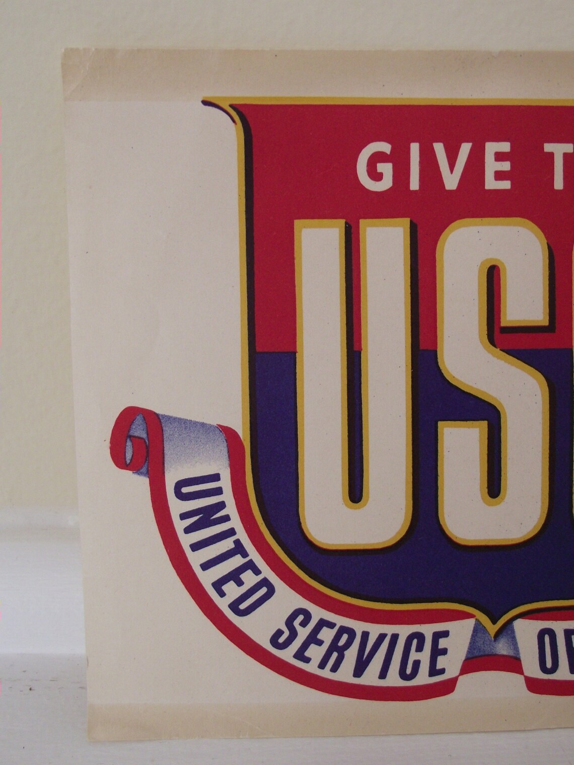 1940’s Original USO WWII Sticker Rub on Hipster Retro Rosie the Riveter ...