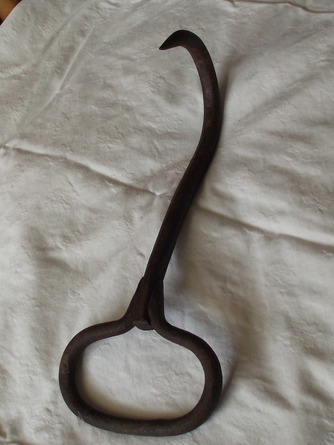 Cast Iron Hand Plum Hook Logging CCC Forestry Antique Tool Rustic ...