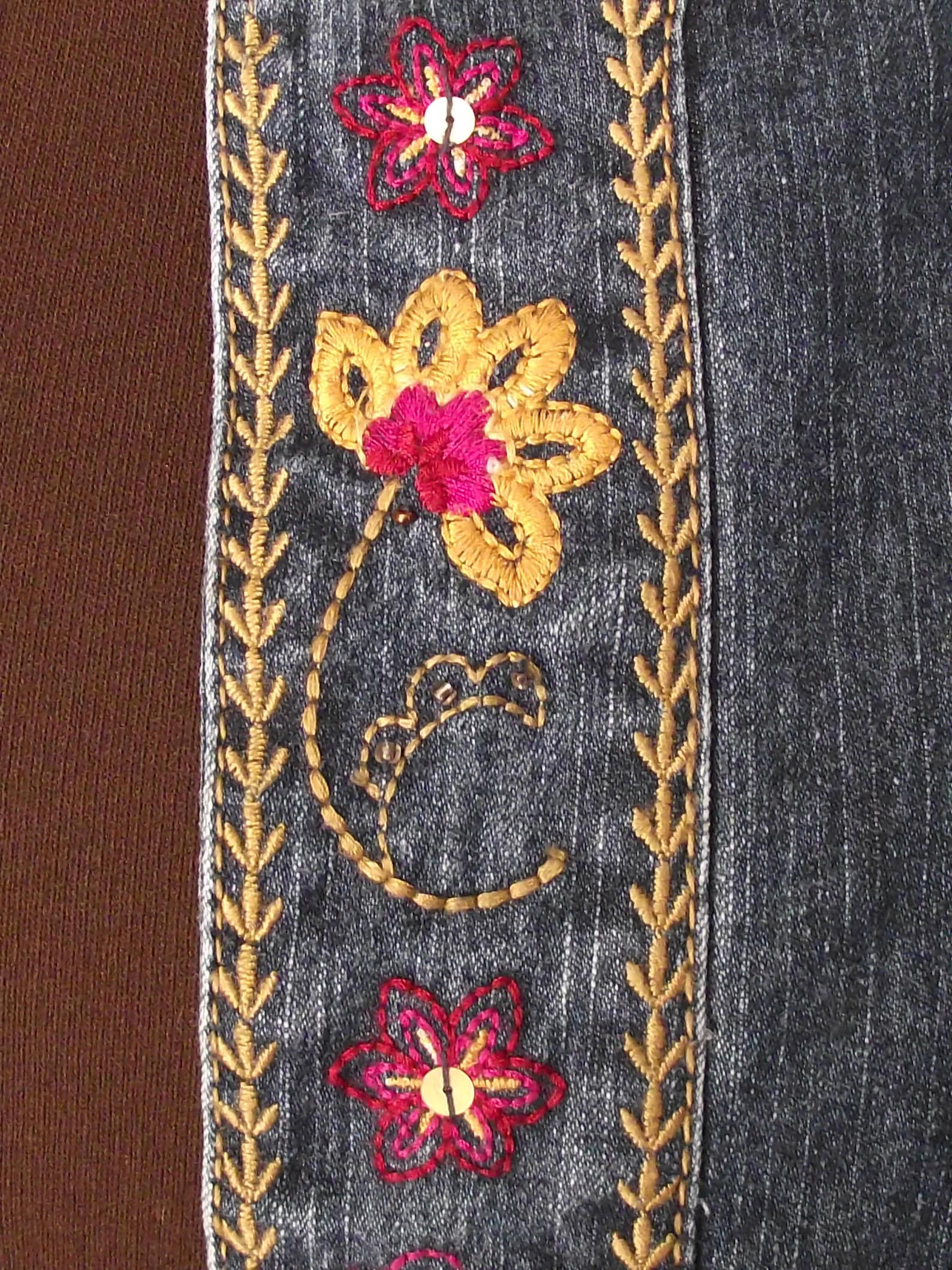 Alfred Dunner Denim Blue Jean Open Front Jacket Sz 18 Stand up | Etsy