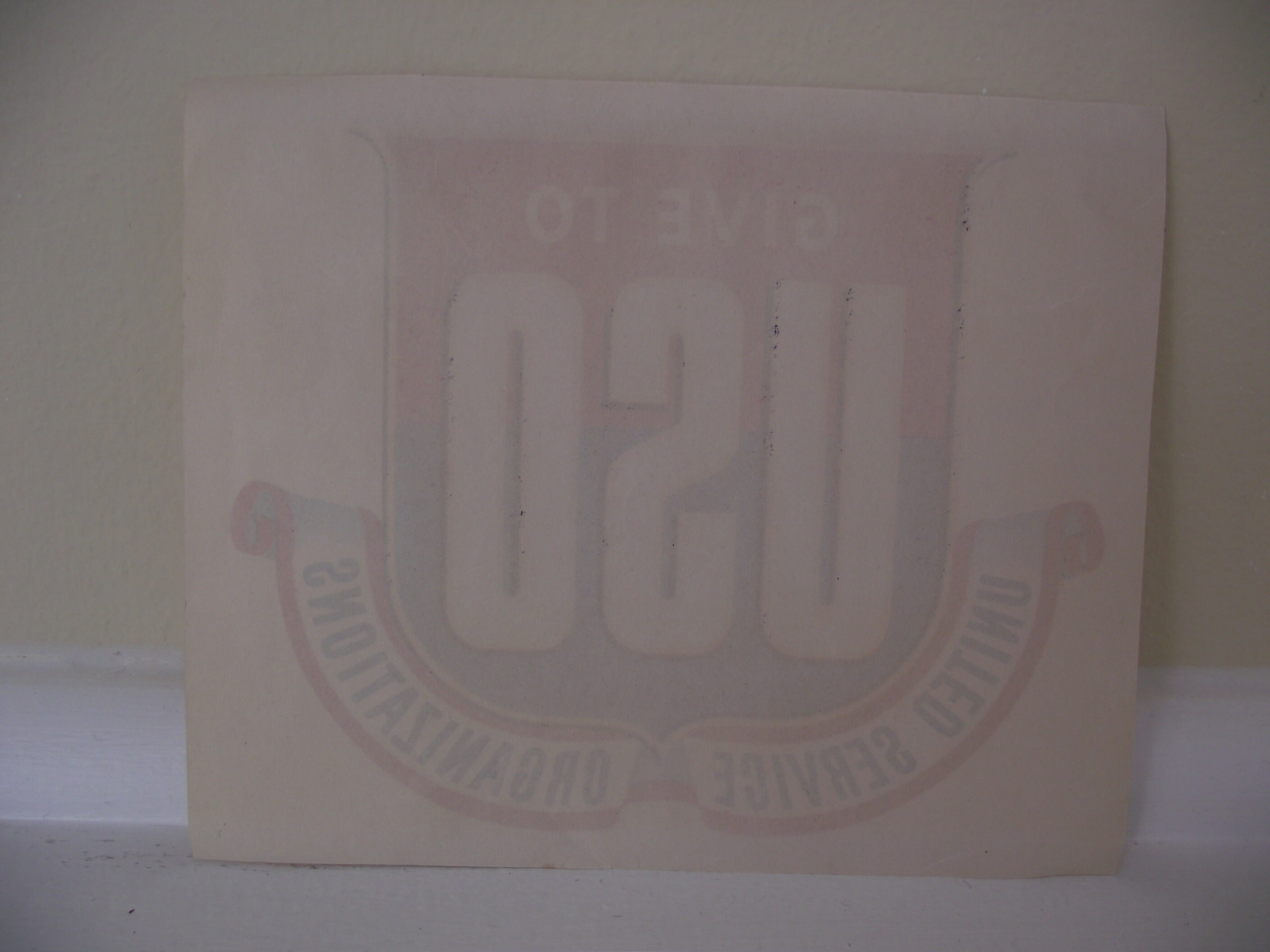 1940’s Original USO WWII Sticker Rub on Hipster Retro Rosie the Riveter ...