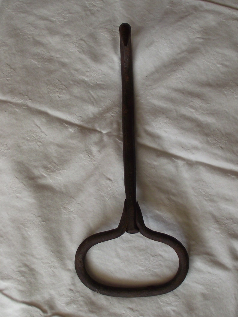Cast Iron Hand Plum Hook Logging CCC Forestry Antique Tool Rustic ...