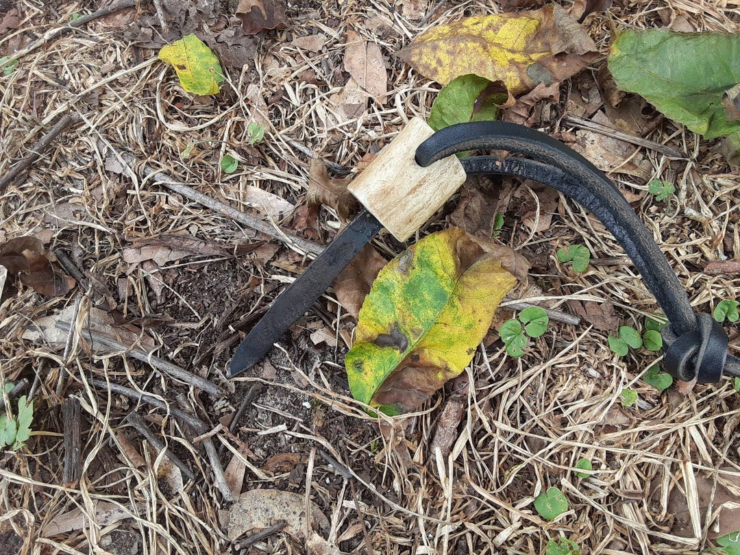 Hand Forged Antler Handle Awl - Etsy
