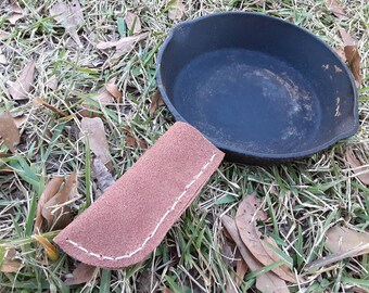 Leather Cast Iron Skillet Handle - Etsy
