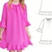 Flounce Dress PDF Sewing Pattern. - Etsy