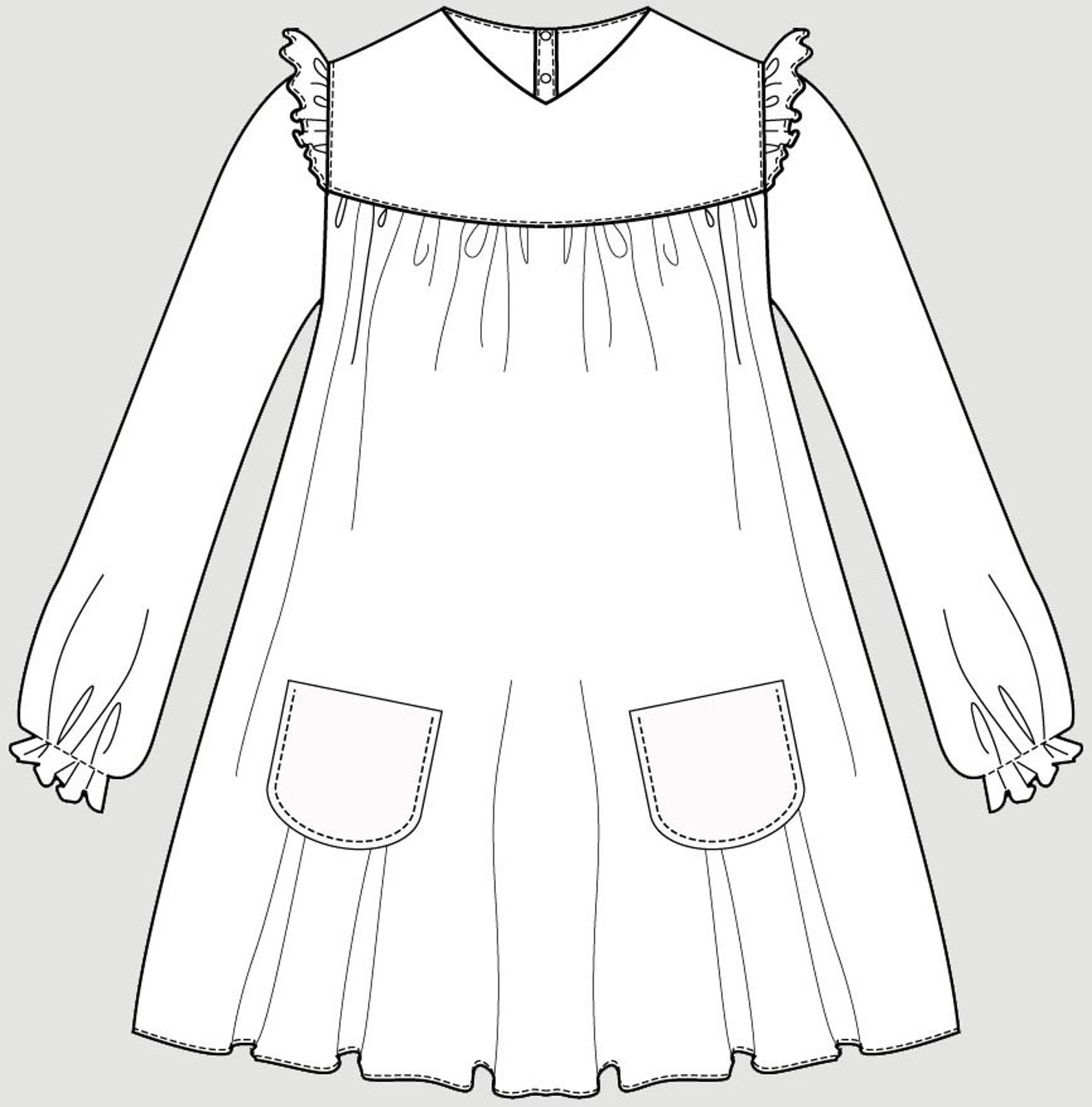 Baby Dress PDF Pattern for Girls, Newborn, Infant, Toddler. Sewing PDF ...