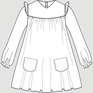 Baby Dress PDF Pattern for Girls, Newborn, Infant, Toddler. Sewing PDF ...