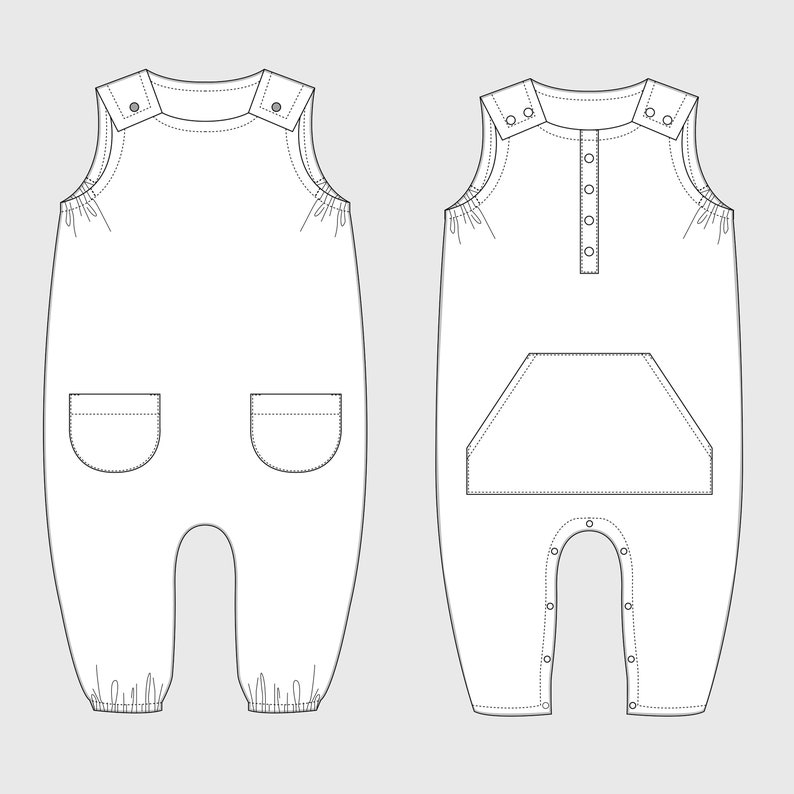 Cape Cod Baby Romper PDF Sewing Pattern 0m-4y. - Etsy