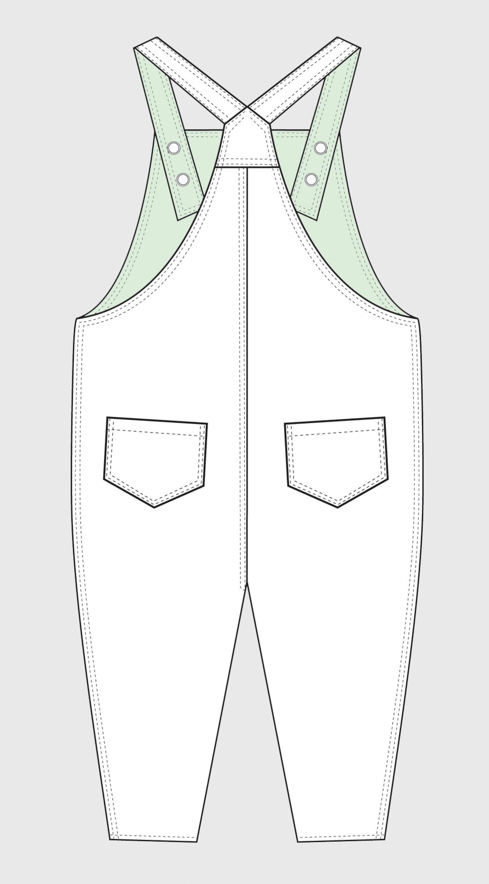 OVERALL SEWING PATTERN for Baby and Toddler. Sewing Pdf Romper | Etsy