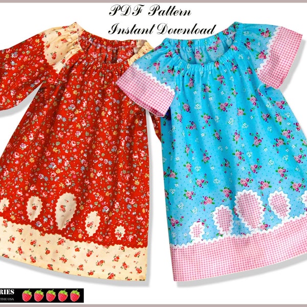 Girls Peasant Dress - Etsy