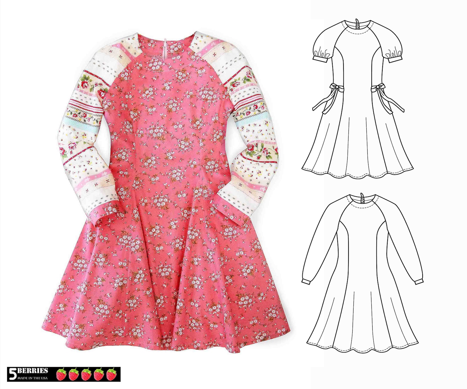 Princess Sewing Dress Pattern for Girls and Toddler. Twirl PDF - Etsy ...