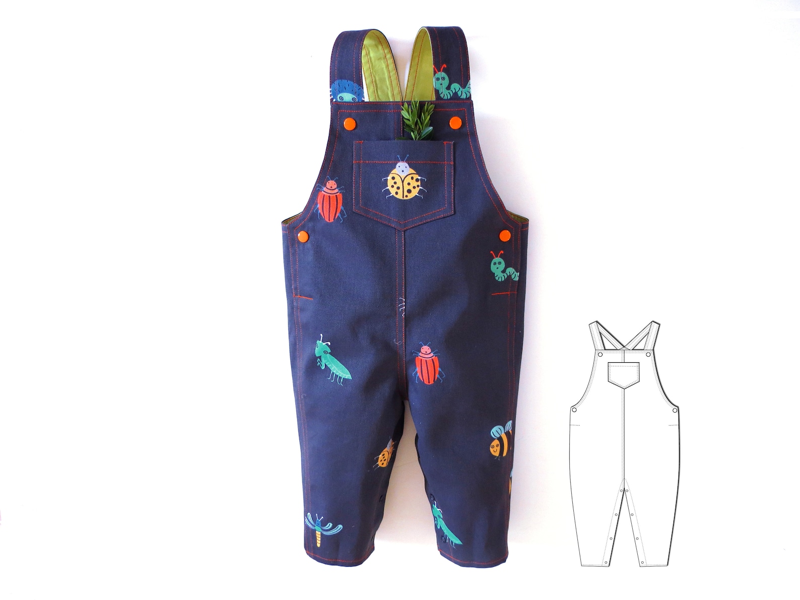 OVERALL Sewing Pattern for Baby and Toddler. PDF Romper Pattern Bundle ...