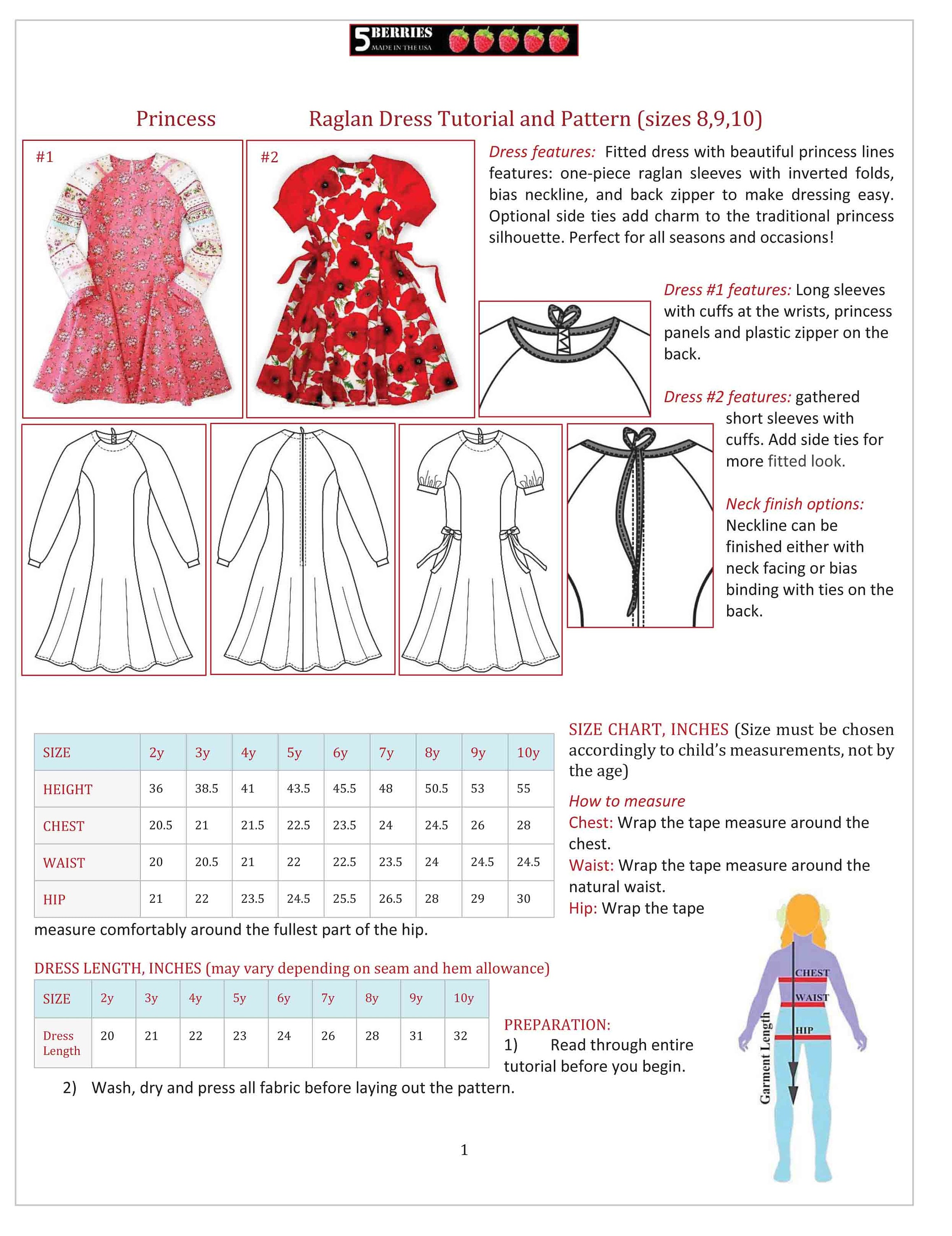 Princess Sewing Dress Pattern for Girls and Toddler. Twirl PDF - Etsy