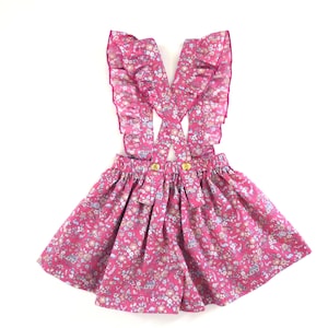 Girls Overall Sewing Pattern, PDF. Melbourne Culottes/skort/pinafore ...