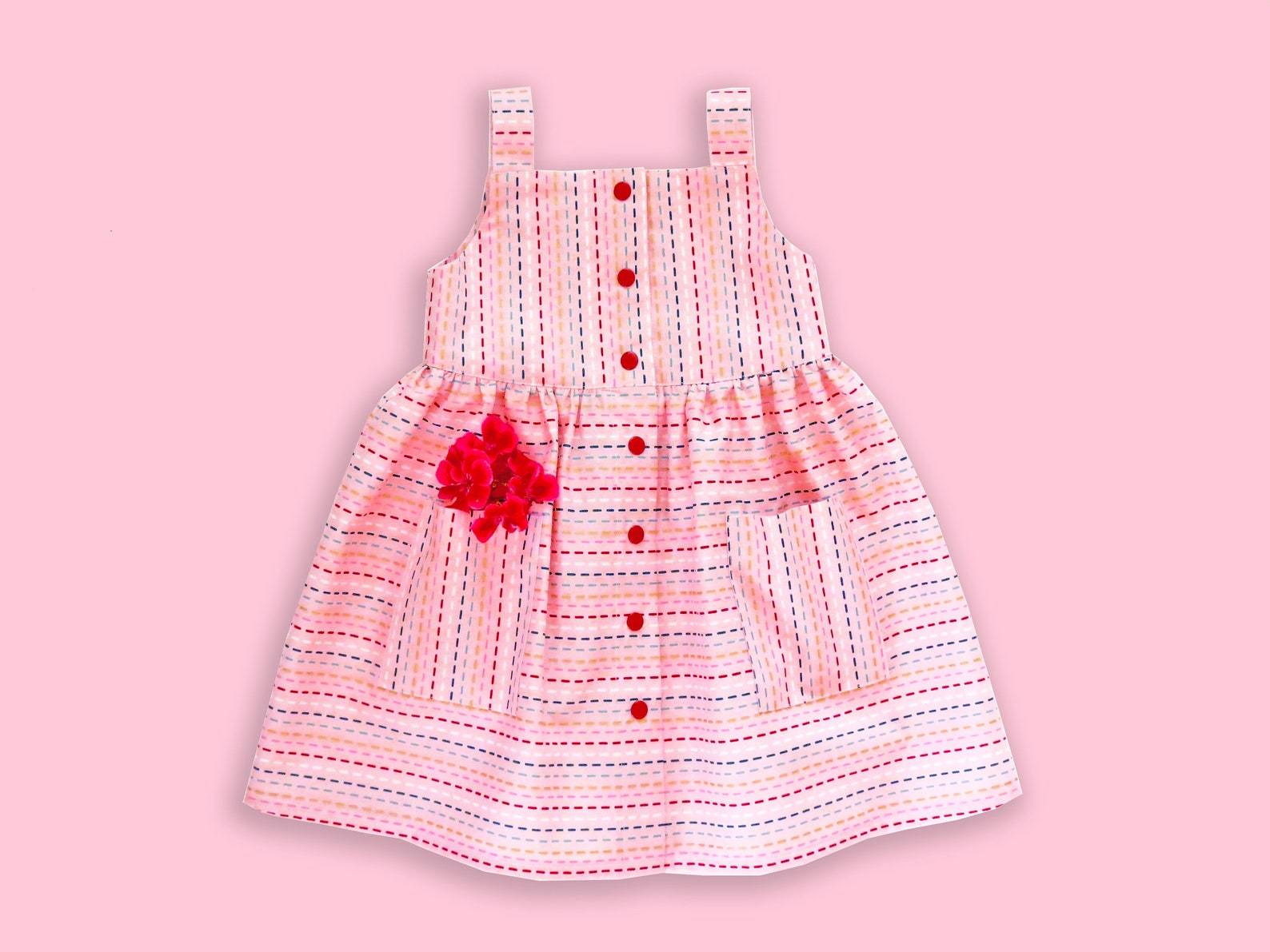 The Hamptons Sewing Pattern for Girls. Top and Dress PDF Layered ...