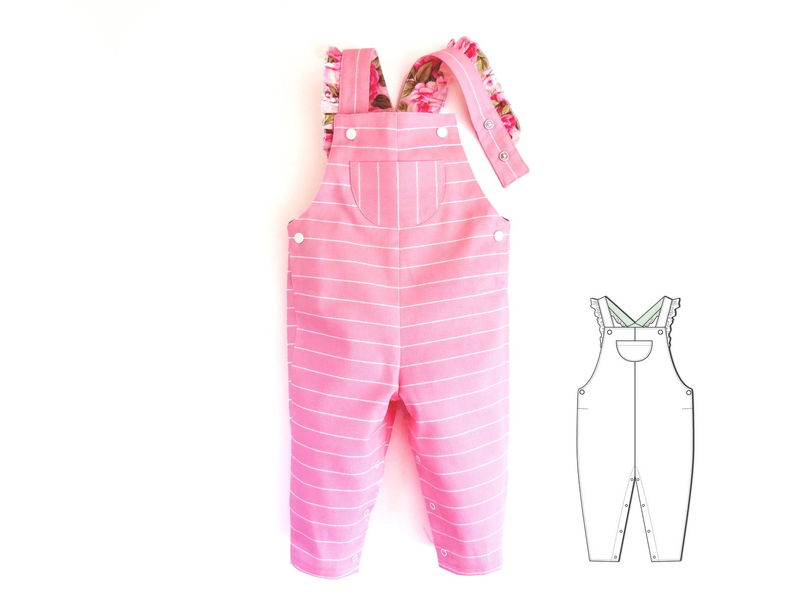 OVERALL SEWING PATTERN for Baby and Toddler. Sewing Pdf Romper - Etsy